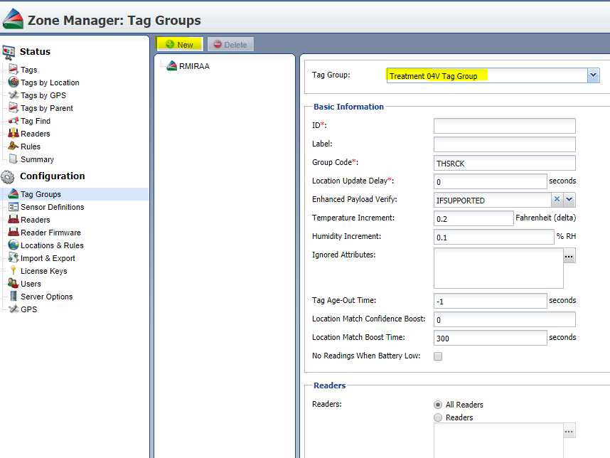How to Add New Tag Groups – RF Code